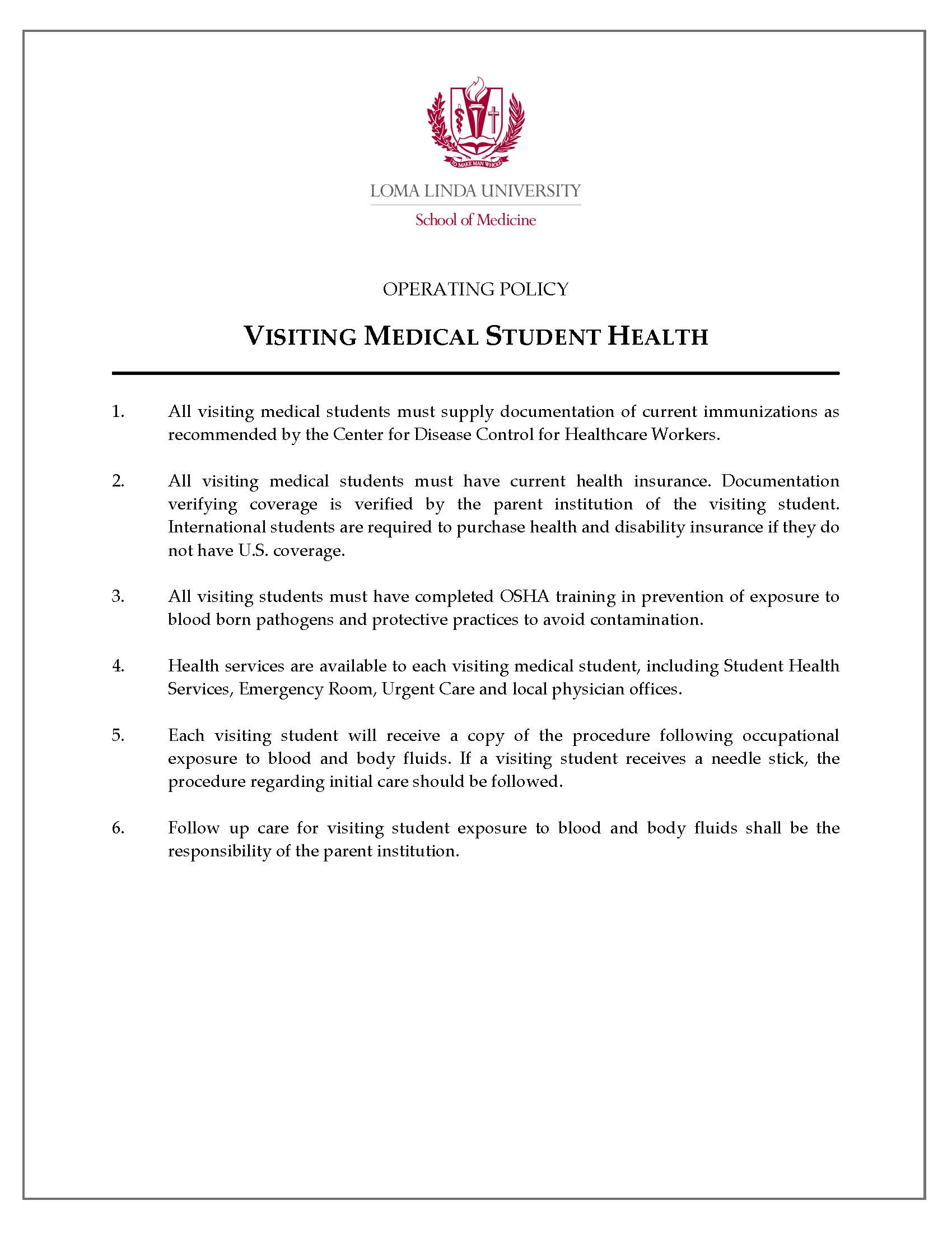 Visiting Students | Clinical Skills Education Center | School of Medicine